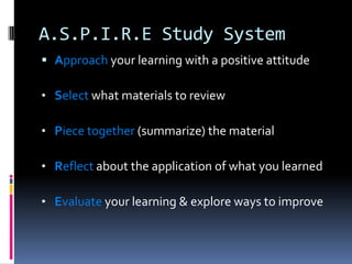 Study Group Readiness: Learning Approaches & Study Skills | PPTX
