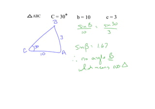 Mar 2 Ambiguous Triangles | PPT