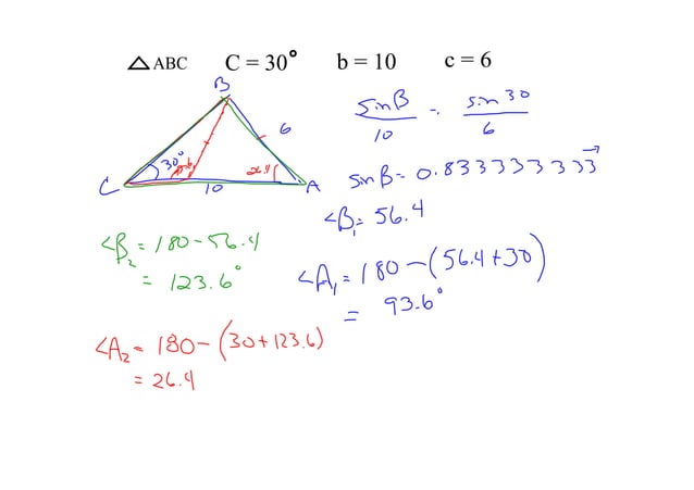 Mar 2 Ambiguous Triangles | PPT