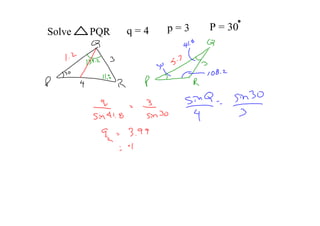 Mar 2 Ambiguous Triangles | PPT
