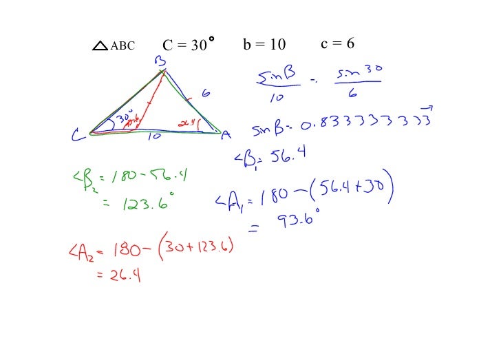 Mar 2 Ambiguous Triangles