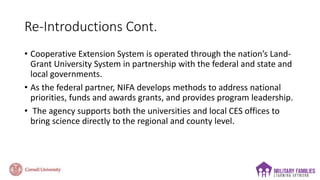 Military Community and Family Policy – Cooperative Extension as Force ...