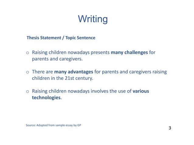 PARAGRAPH STRUCTURE: DESCRIPTION | PPT