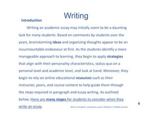 PARAGRAPH STRUCTURE: SEQUENCE / PROCESS | PPT