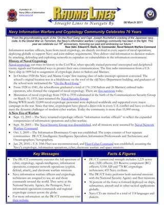Mar 8 navy information warfare and cryptology community celebrates 76 ...