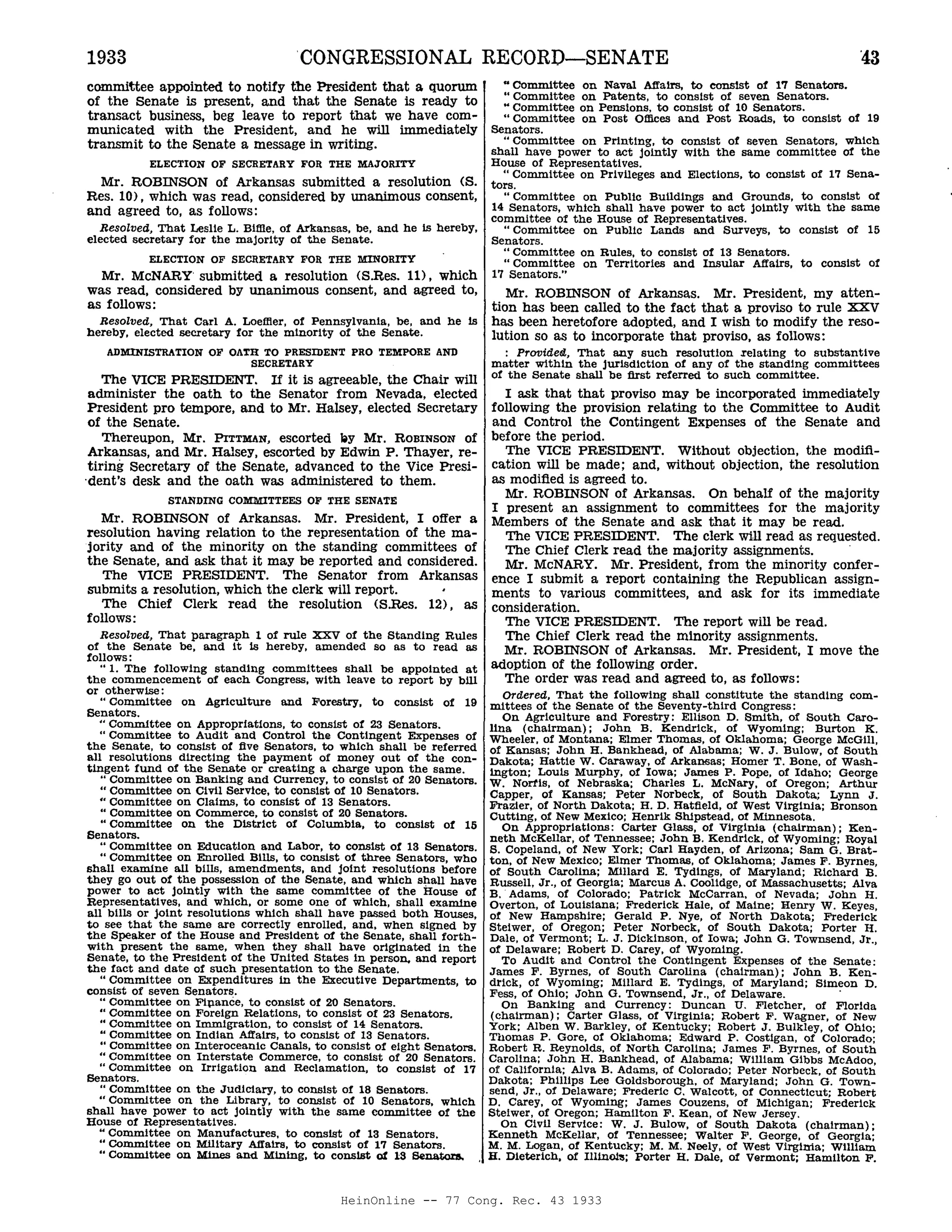 Mar 9, 1933 Congressional Record h.r. 1491 bottom pg 75 then McFadden pg 80 | PDF