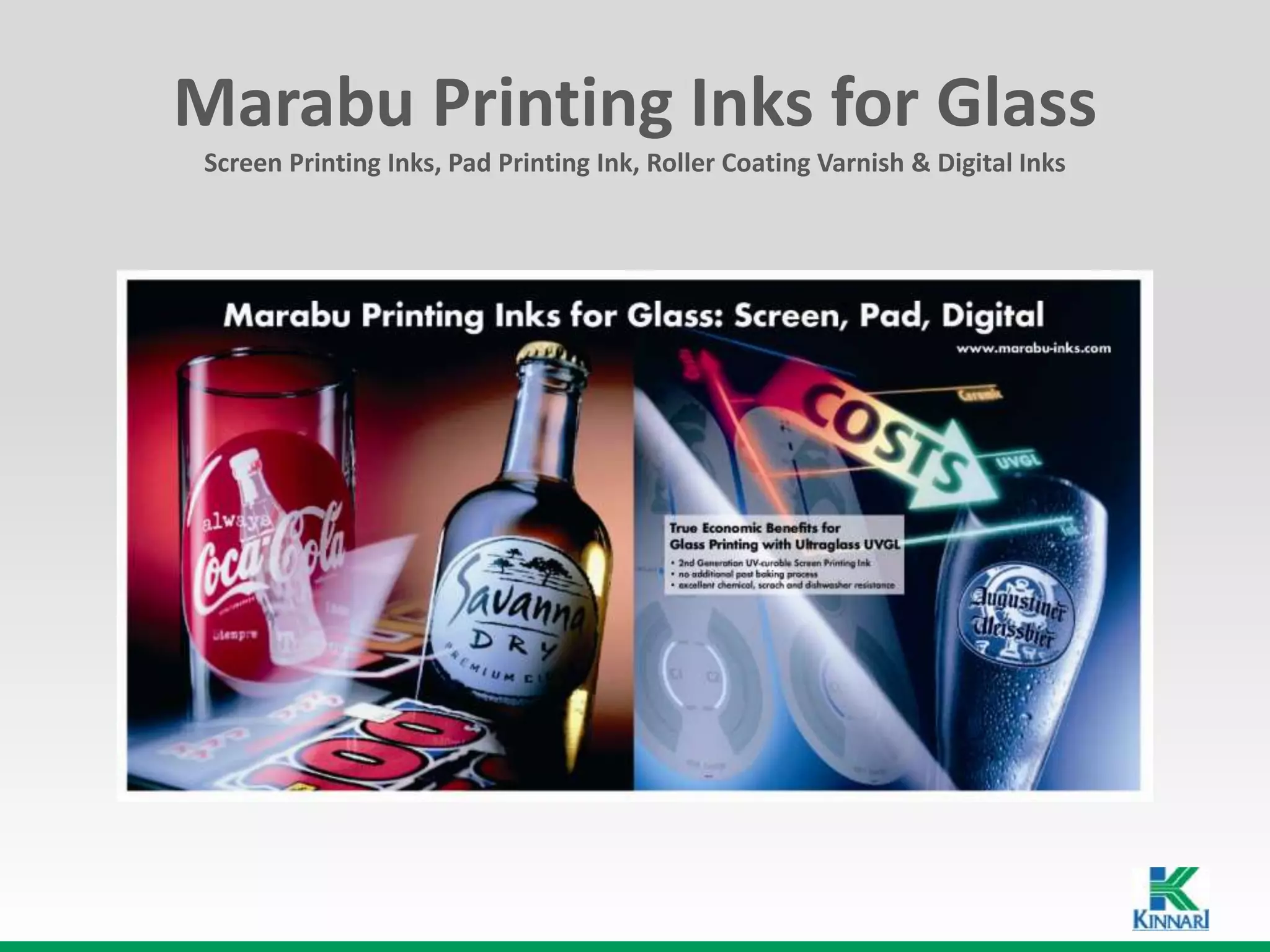 Marabu Printing Inks For Glass | PPTX