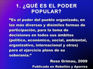 Poder popular y estado comunal | PPT