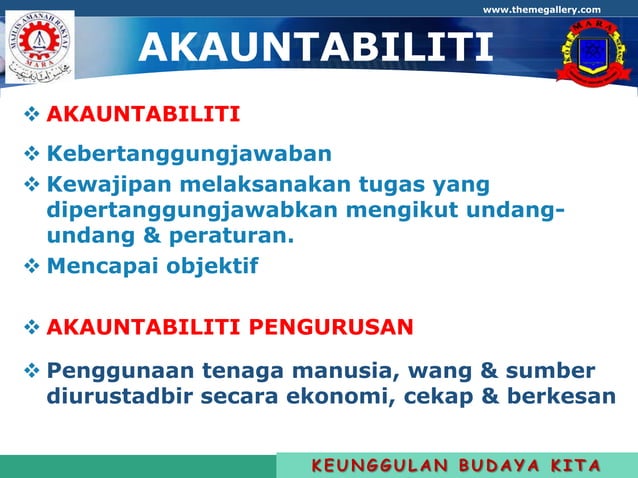 MARA ILKM - Pengurusan Integriti & Akauntabiliti | PPTX
