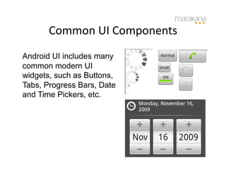 Marakana Android User Interface | PDF | Operating Systems | Computer Software and Applications