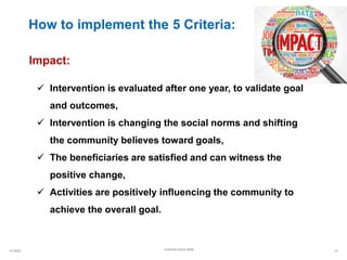 Implementing Evaluation Criteria for Sustainability-EVALMENA 2020 | PPTX