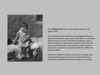 María montessori | PPTX