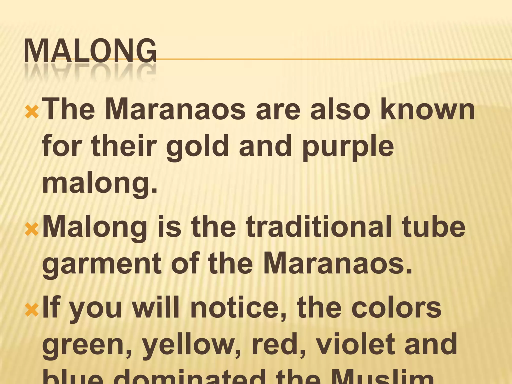Maranao | PPTX