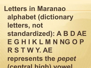 Maranao | PPTX
