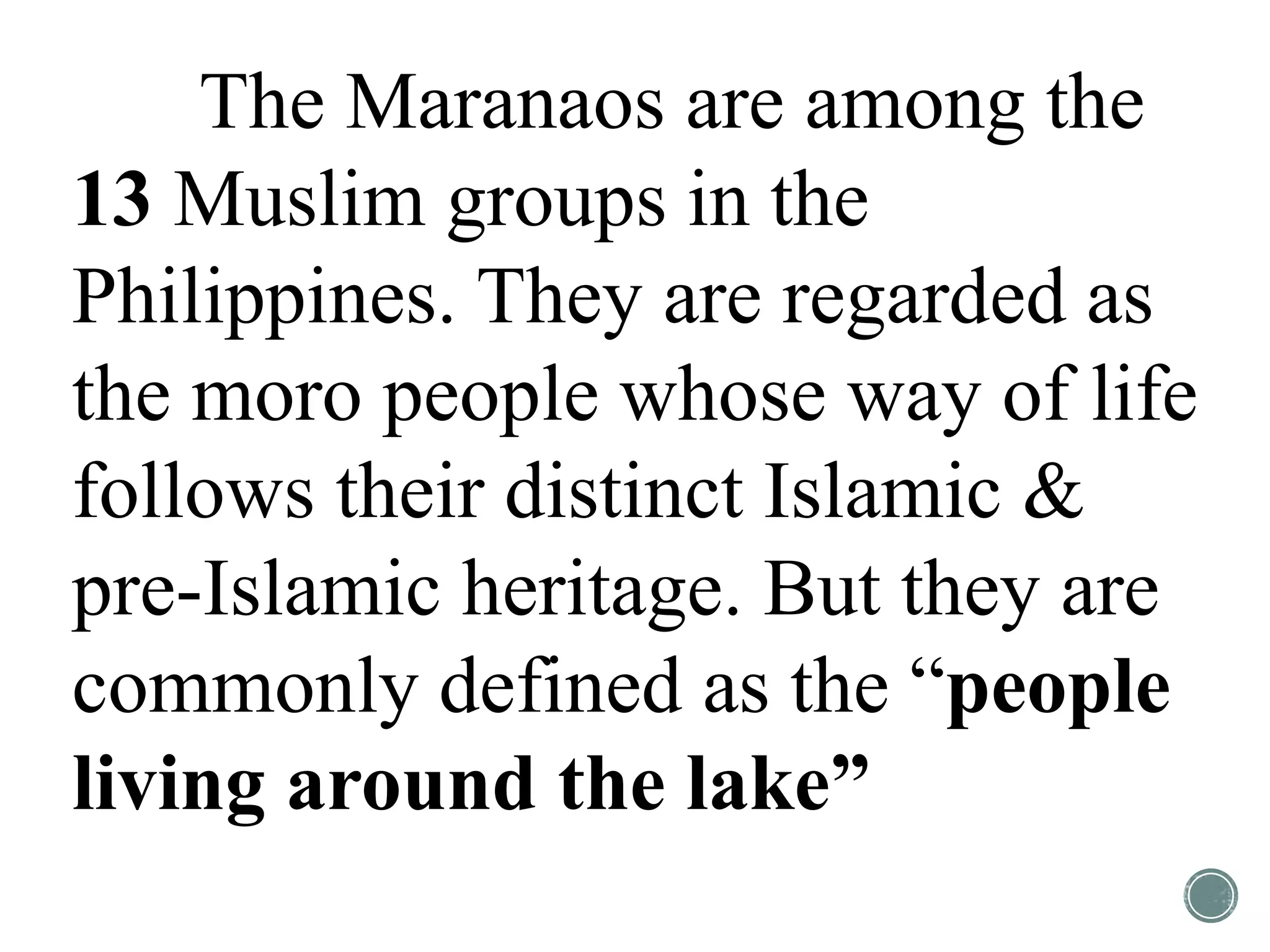 Maranao Ethnic Group of the Philippines | PPTX