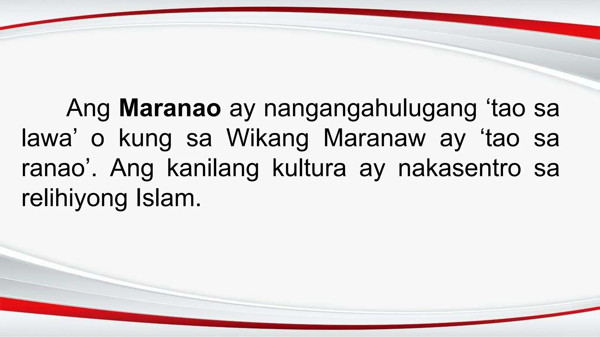 MARANAW-TAUSOG ang kanilang pamumuhay.pptx