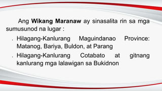 MARANAW-TAUSOG ang kanilang pamumuhay.pptx