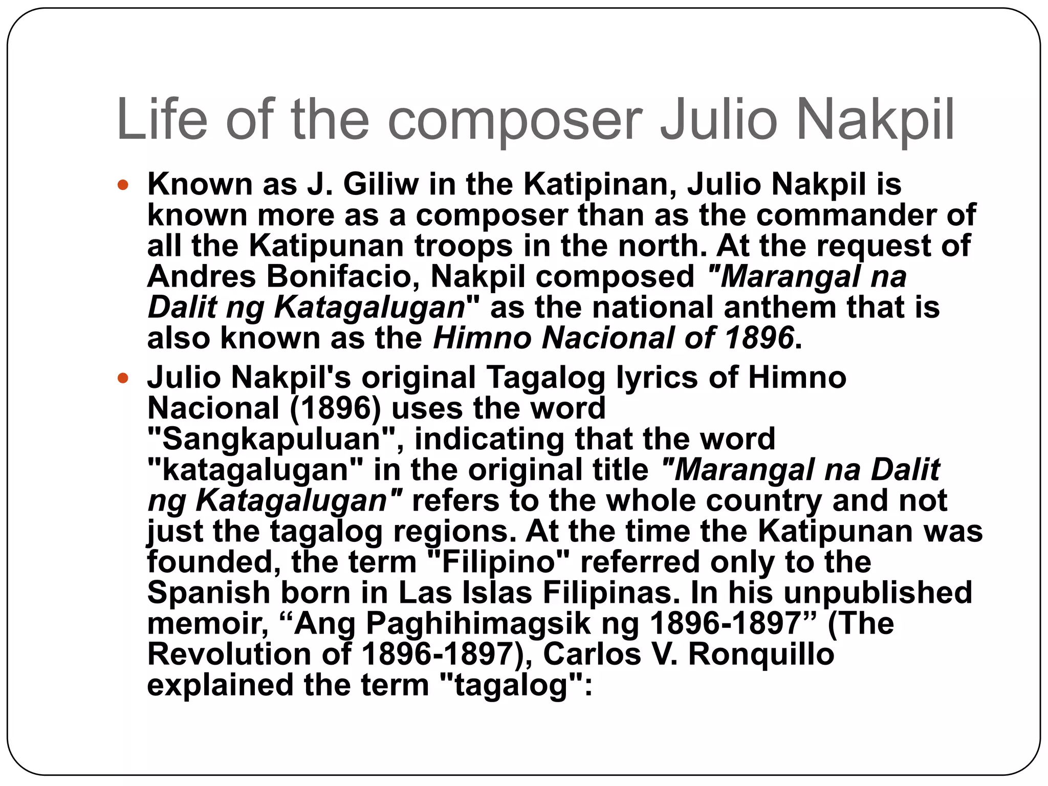 Marangal na dalit ng katagalugan | PPTX