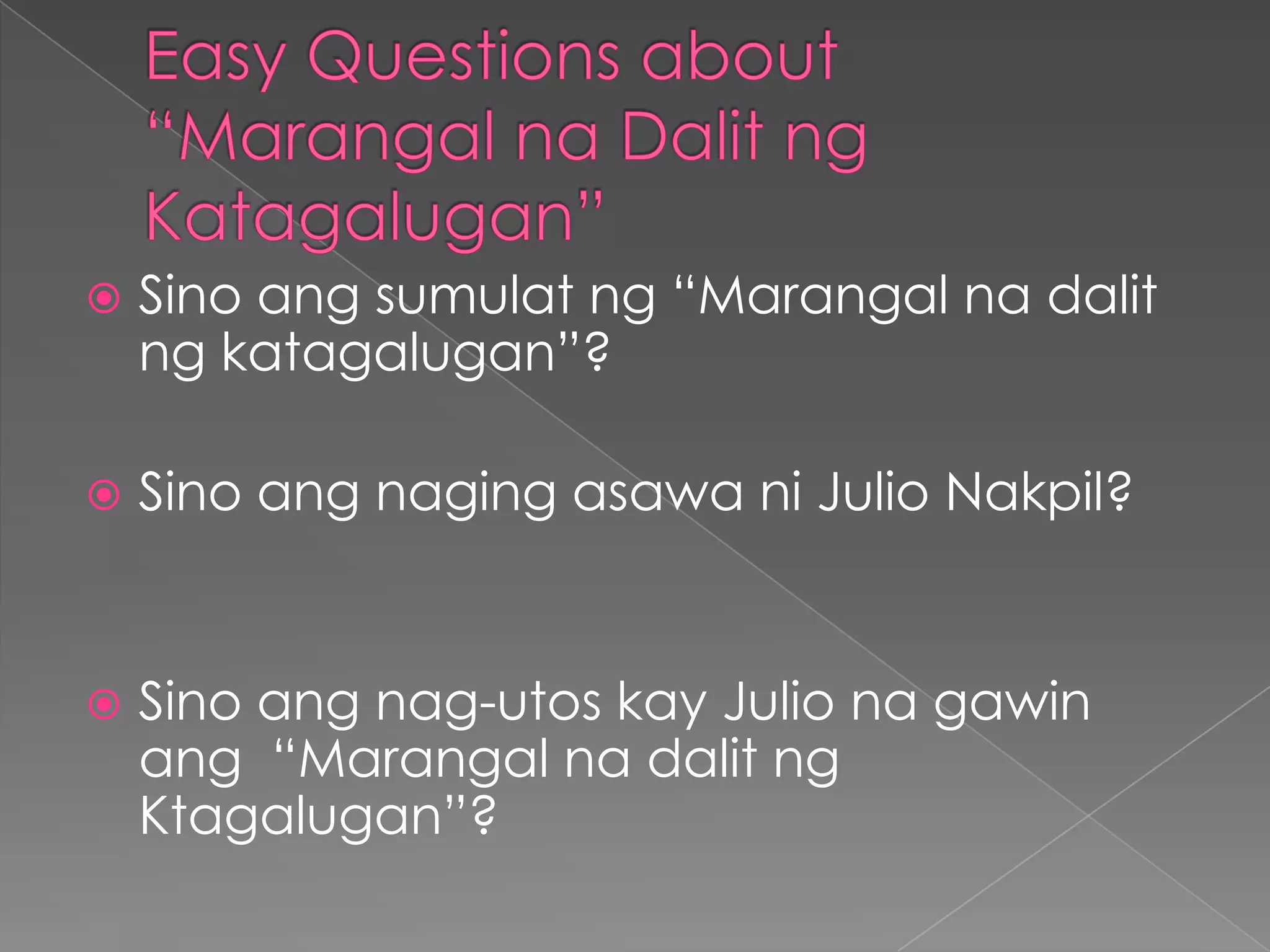 Marangal na dalit ng katagalugan | PPTX