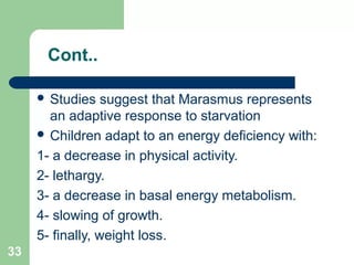 Marasmus. acute protein malnutrition.ppt