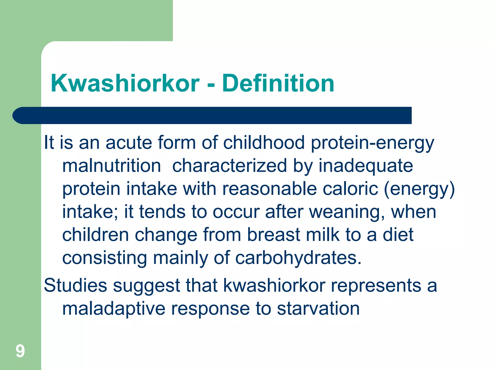 Marasmus kwashiorkor | PPT