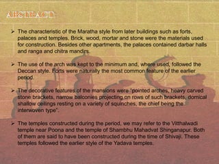 Maratha architecture | PPTX