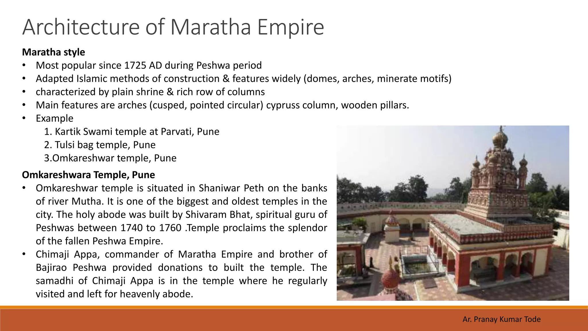 Maratha Architecture | History of Architecture | PDF