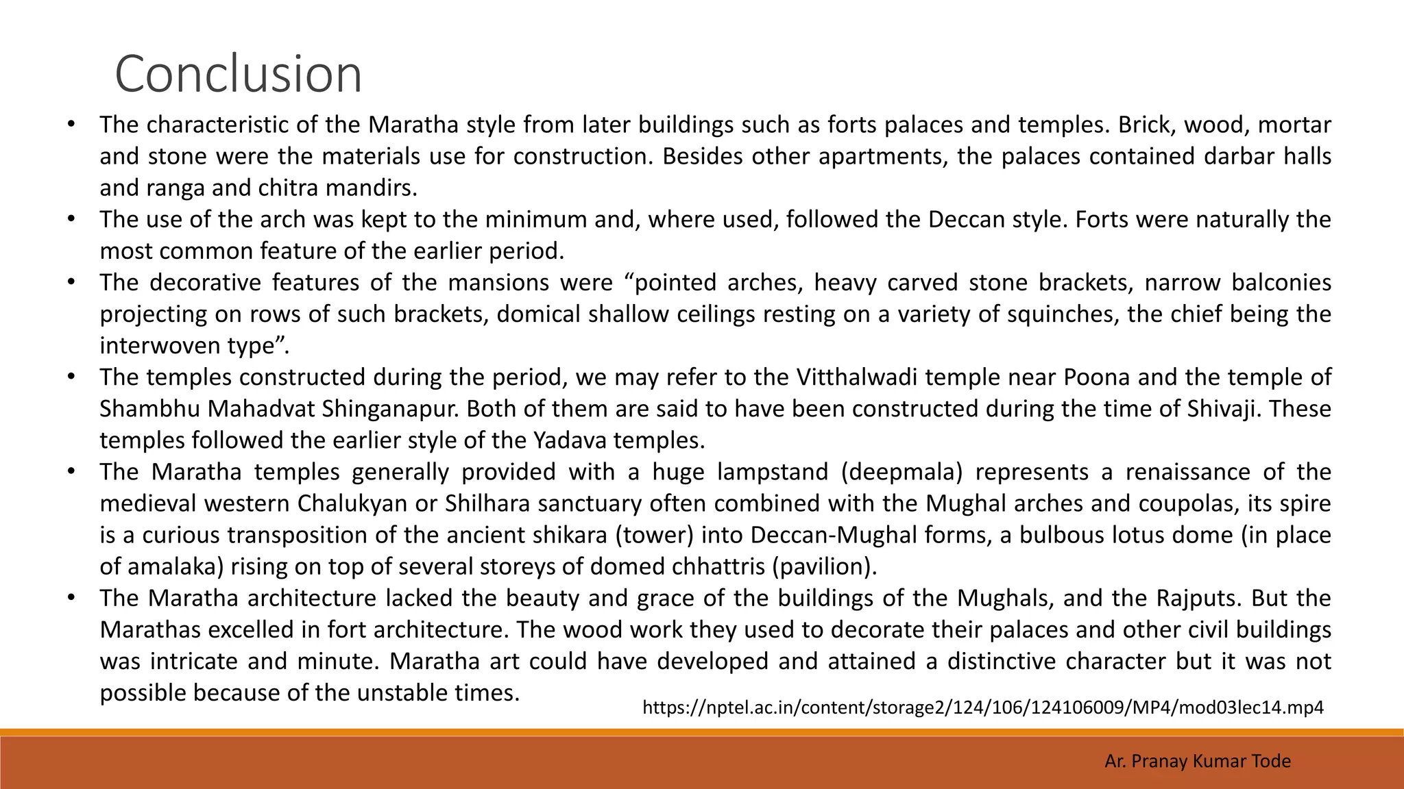 Maratha Architecture | History of Architecture | PDF
