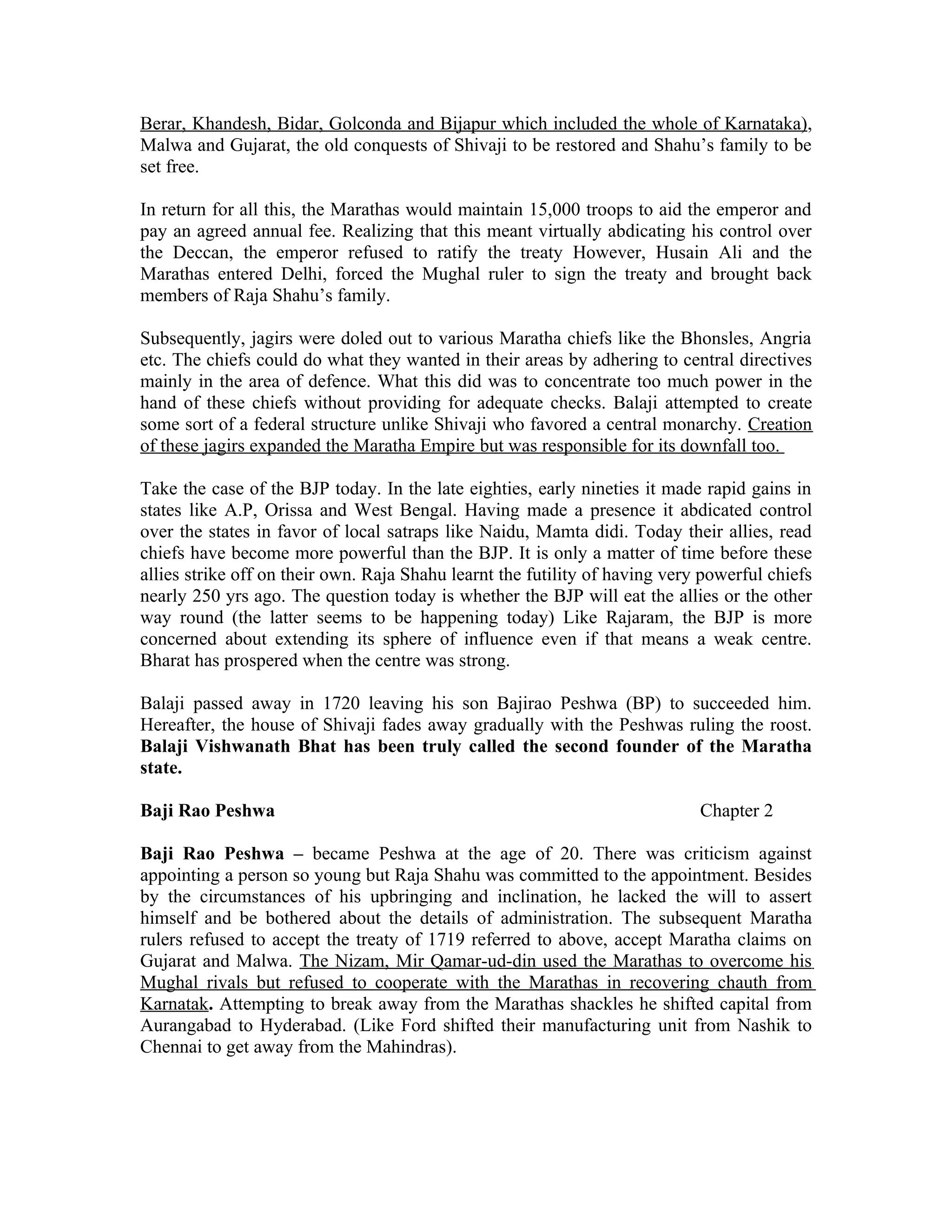 Maratha history brief | DOC