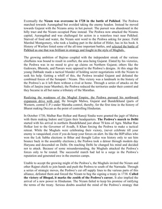 Maratha history brief | DOC