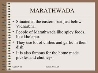 Marathi cuisine | PPT | Cooking | Food & Drink