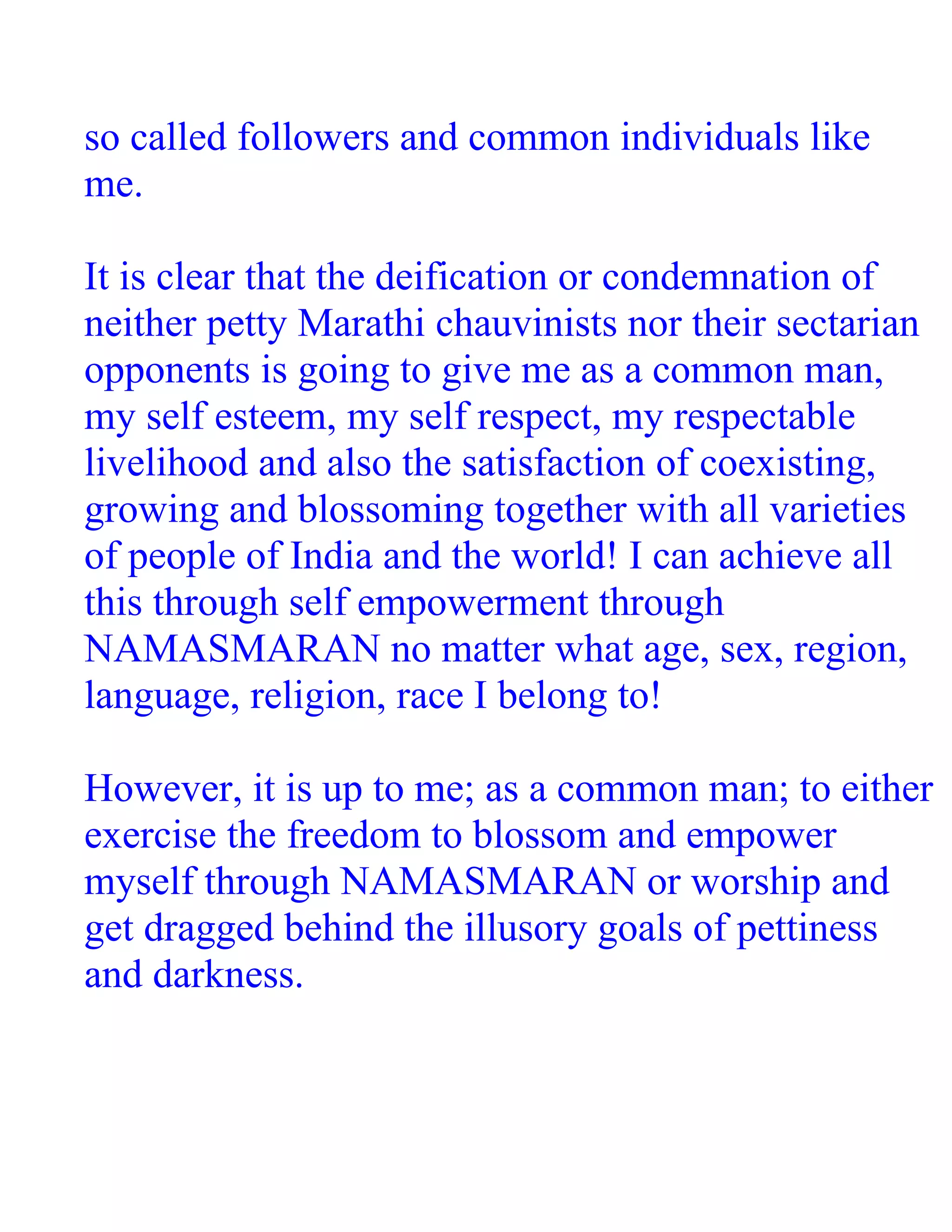 Marathi, Mahatma Gandhi And Namasmaran Dr Shriniwas Kashalikar | PDF