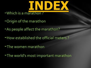 Marathon | PPTX