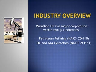Marathon Oil Corp. Industry Profile | PPTX