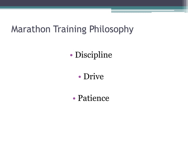 Marathon Training Program | PPTX
