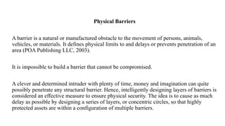 Marba-LEA202.pptx physical barriers 1st yr crim | PPTX