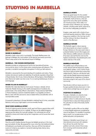 Marbella university-brochure | PDF | Undergraduate Education | College Education