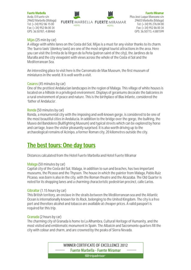 The Difinitive Travel Guide to Marbella | PDF