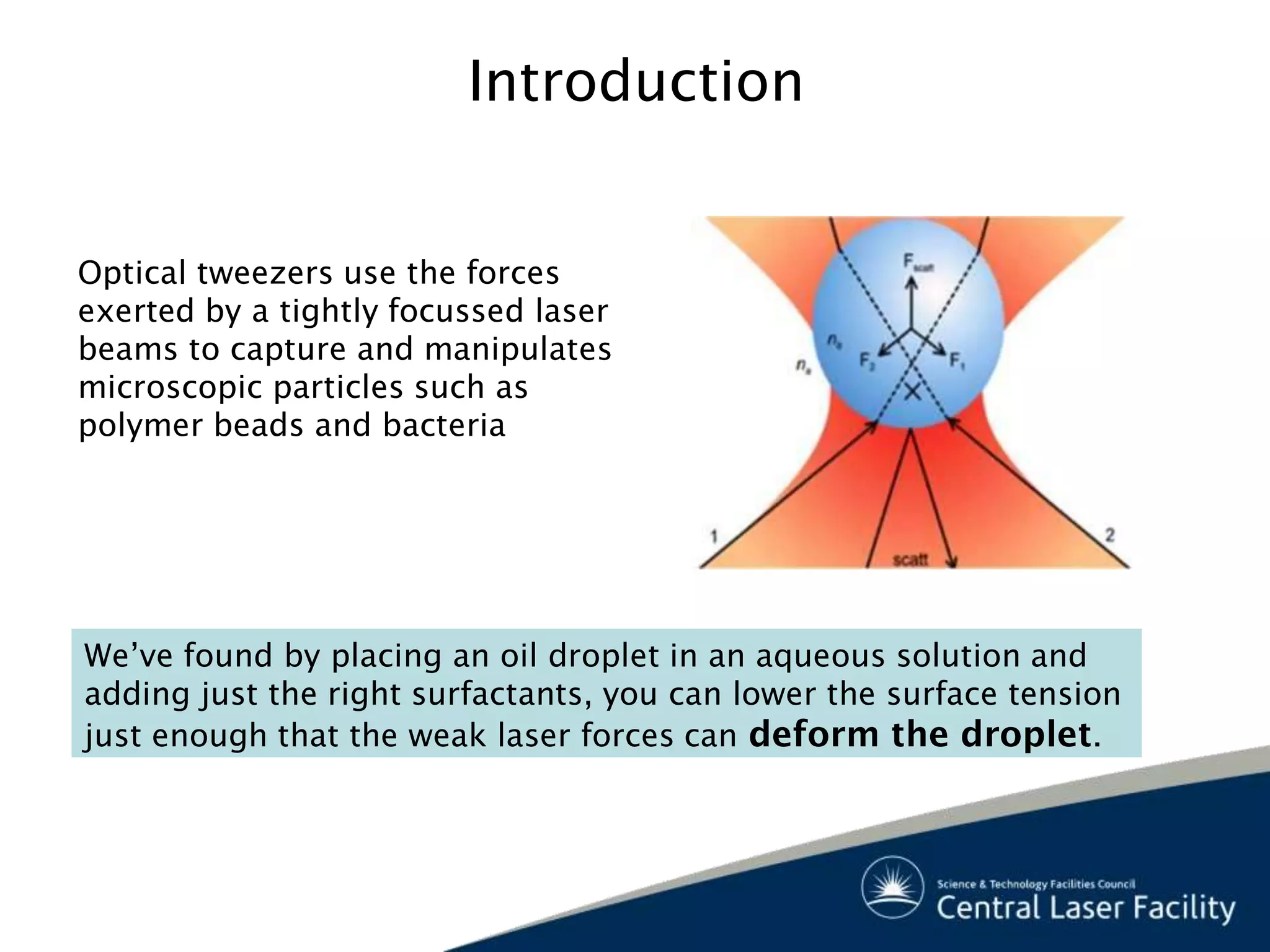 Optical tweezers Jan 13 | PPTX