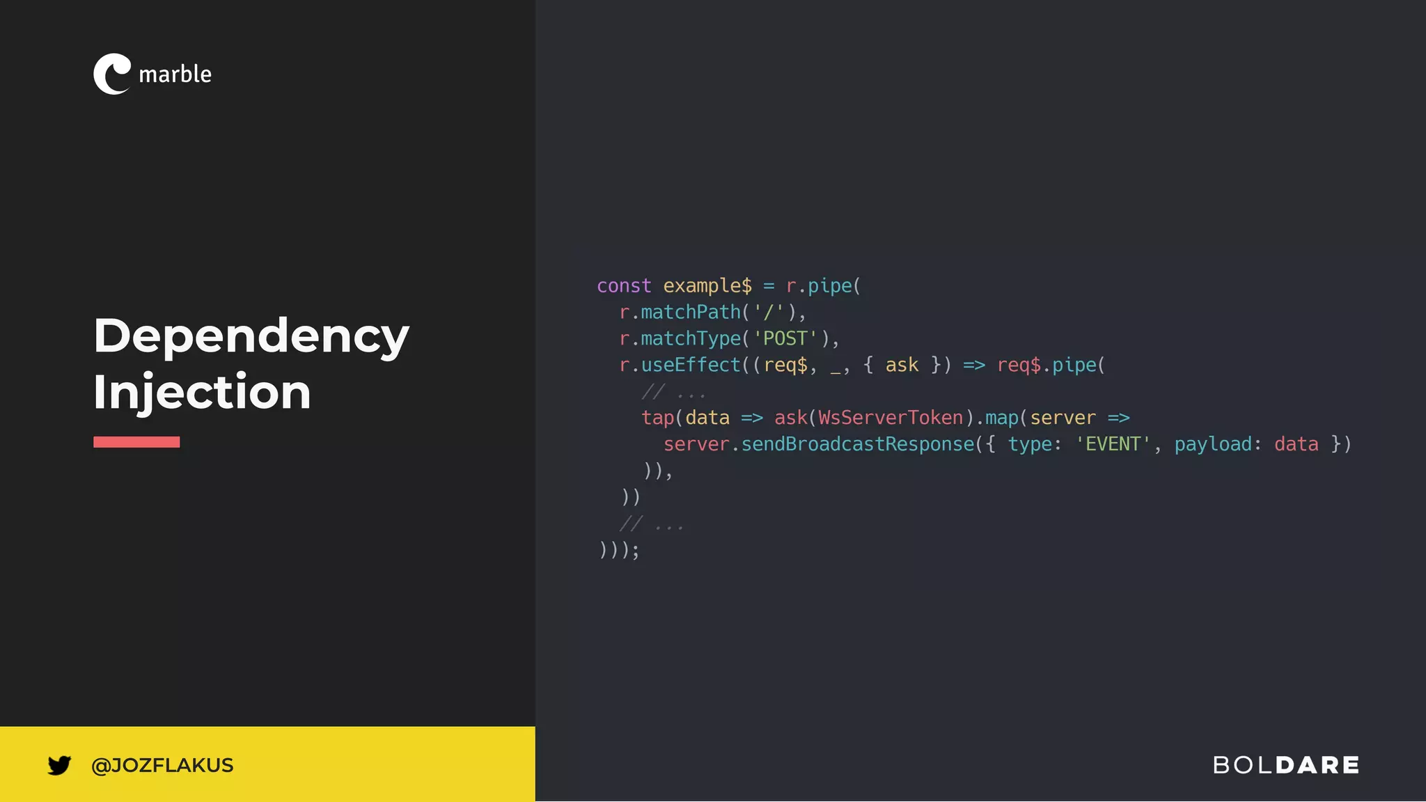 The functional reactive nature of Marble.js