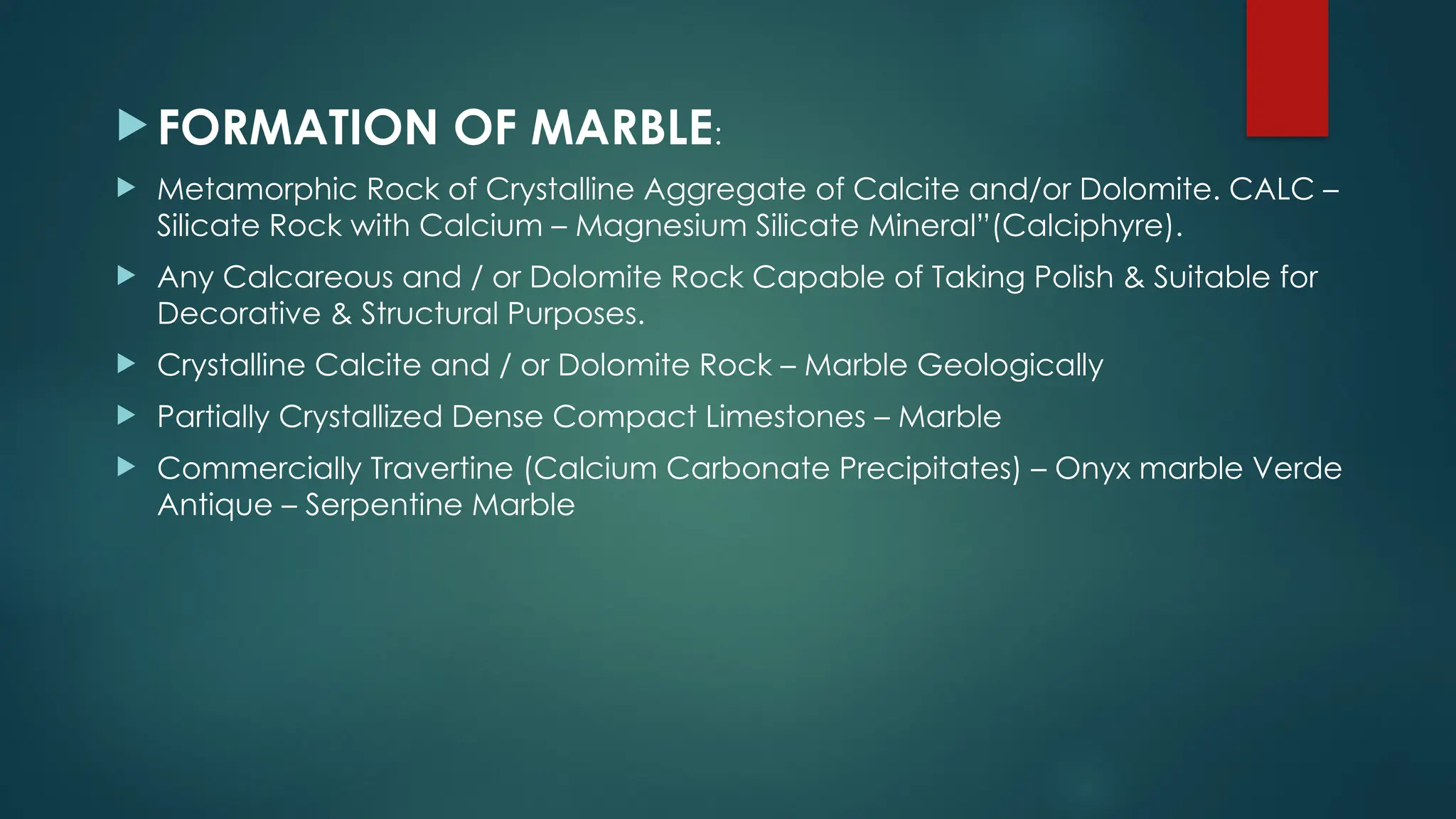 marble mode of occurrence distribution.pptx