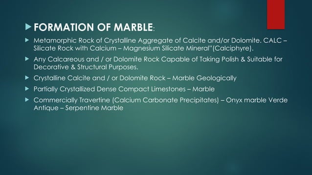marble mode of occurrence distribution.pptx
