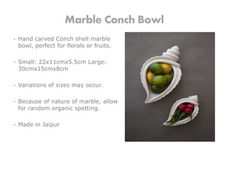 Marble conch bowl | PPTX