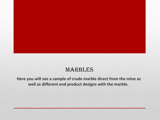 Marble & granite catalogue | PPS