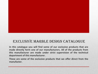 Marble & granite catalogue | PPS