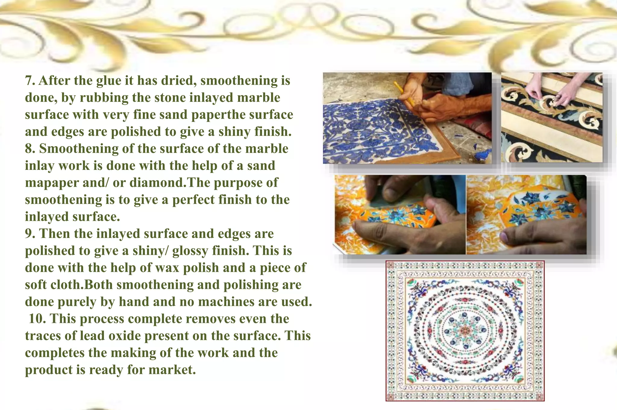Marble inlay (regional craft) | PPT