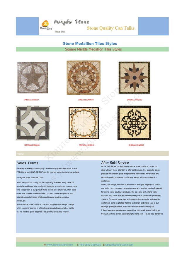 Marble medallion tiles catalog from China | PDF | Interior Decorating ...