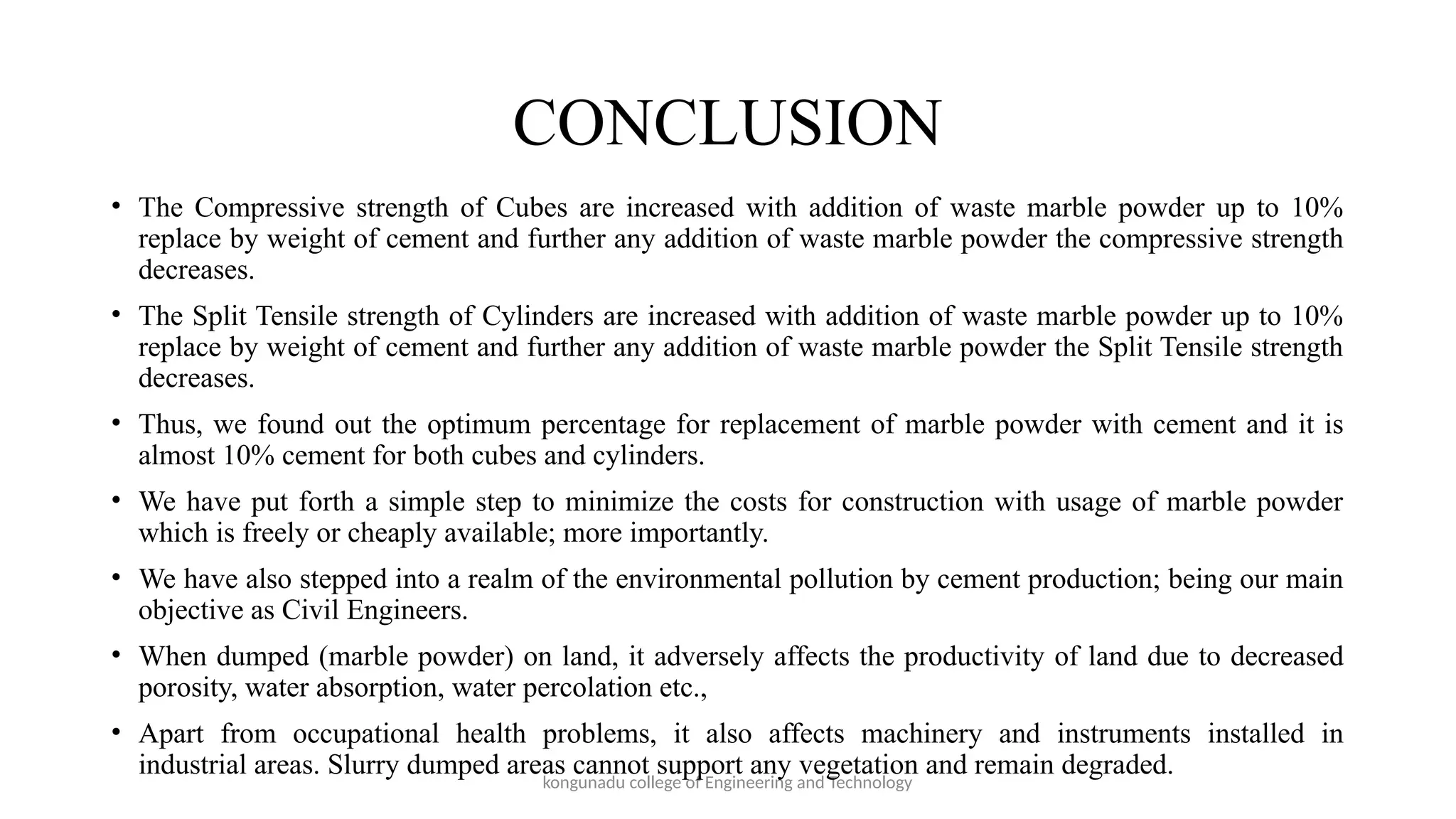 marble powder replacement in concrete.pptx