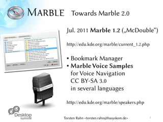 Towards Marble 2.0 - the journey around a virtual globe | PPT
