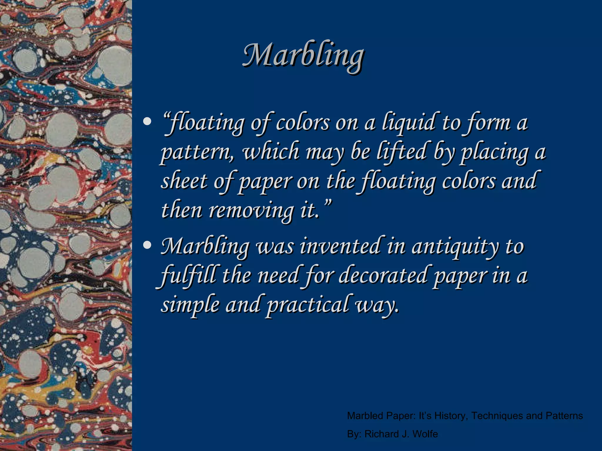 Marbling | PPT
